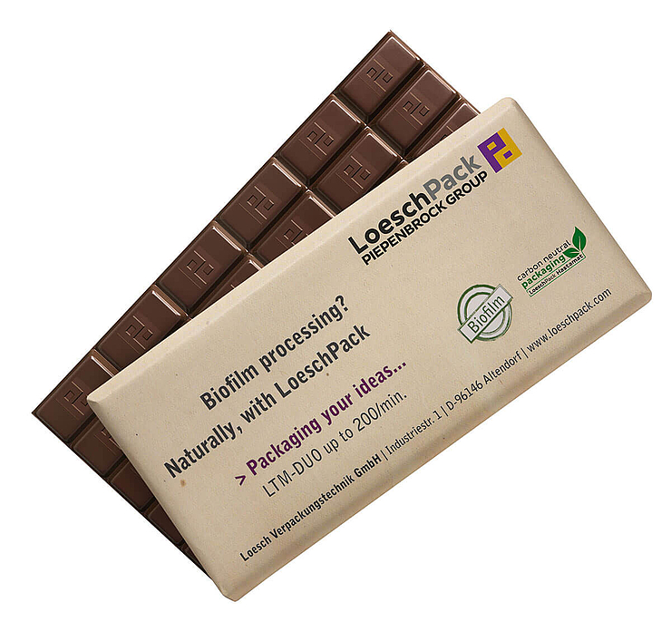 Packaging solutions for chocolate tablets | LoeschPack